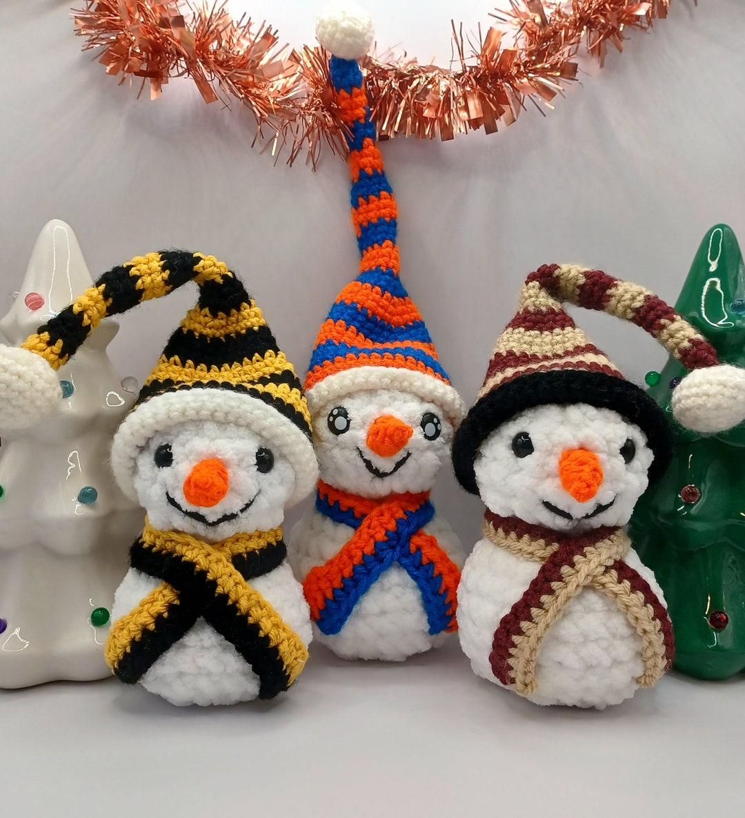 Florida Team Spirit Snowmen, Crochet Snowman, FL Football Christmas ...