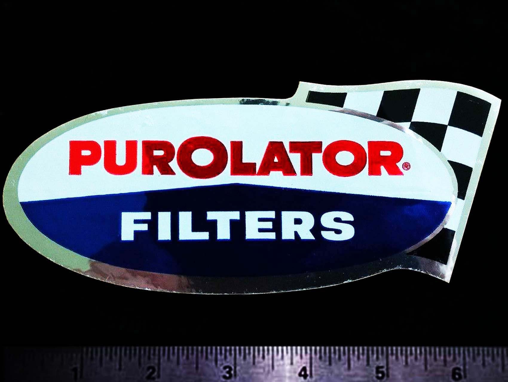 PUROLATOR Filters Original Vintage 1960's 70's Racing Decal/sticker ...