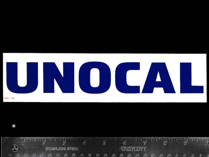UNOCAL 76 - Original Vintage 1970's Racing Decal/sticker - Union Oil ...