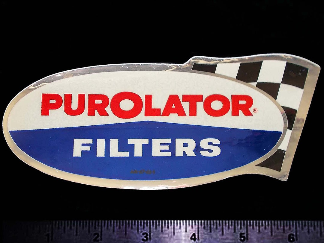 PUROLATOR Filters - Original Vintage 1960's 70's Racing Decal/sticker ...