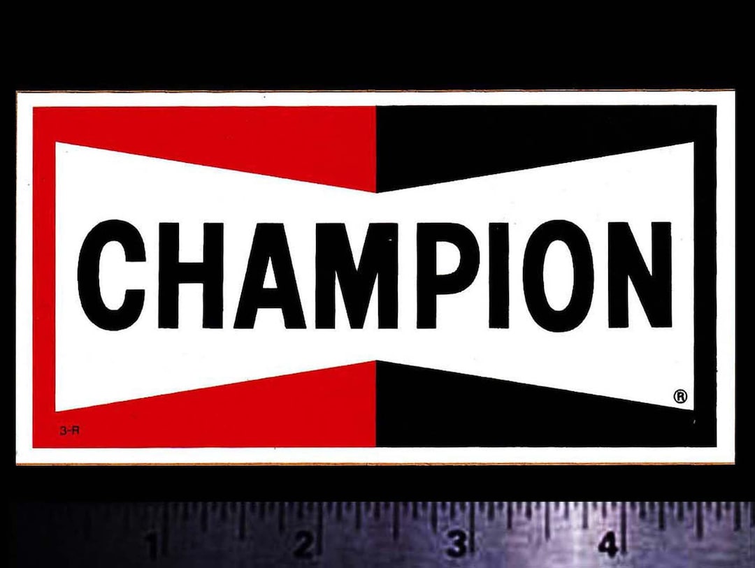 CHAMPION Spark Plugs - Original Vintage 1970’s 80’s Racing Decal ...