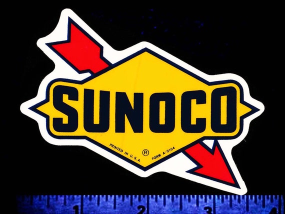 SUNOCO Original Vintage 1960's 70s Racing Decal/sticker - Etsy