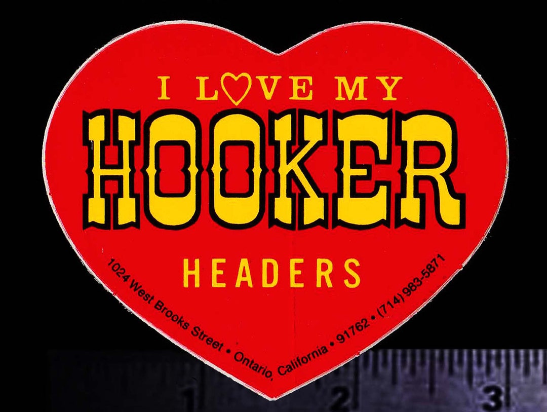 HOOKER HEADERS Original Vintage 1970's 80s Racing Decal/sticker - Etsy