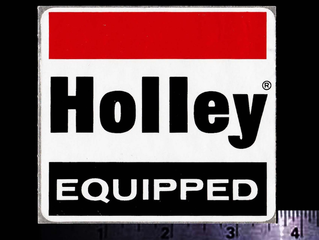 HOLLEY Equipped - Original Vintage 1960's 70's Racing Decal/sticker 3. ...