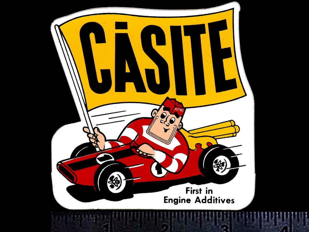 CASITE Engine Additives - Original Vintage 1960's 70's Racing Decal ...