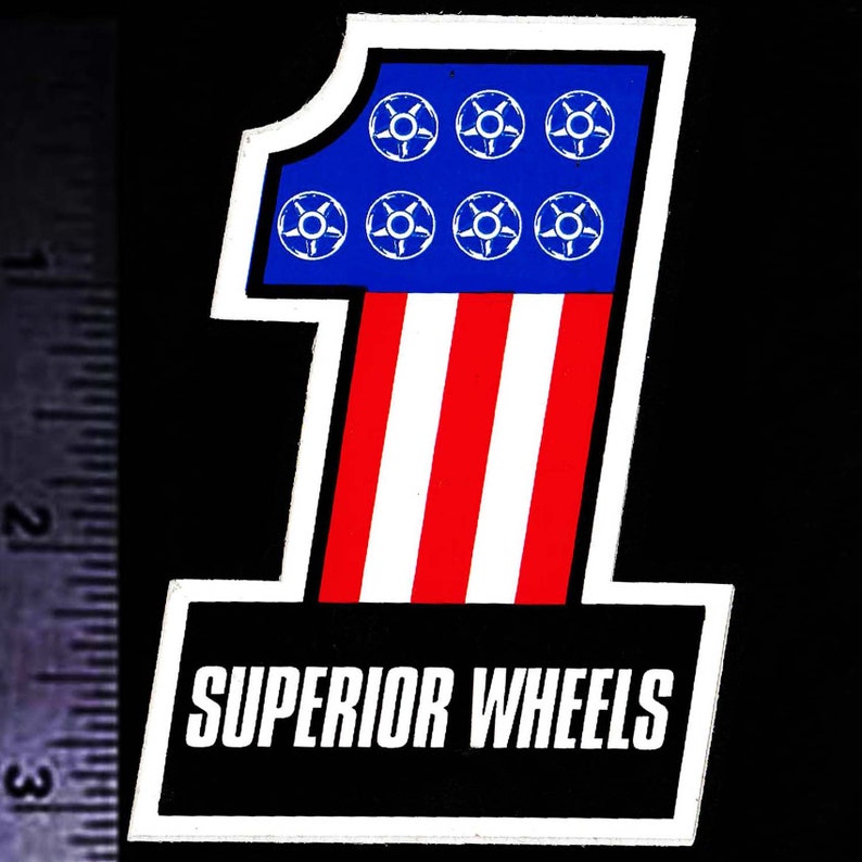 SUPERIOR Wheels - Original Vintage 1970’s 80’s Racing Decal/sticker ...