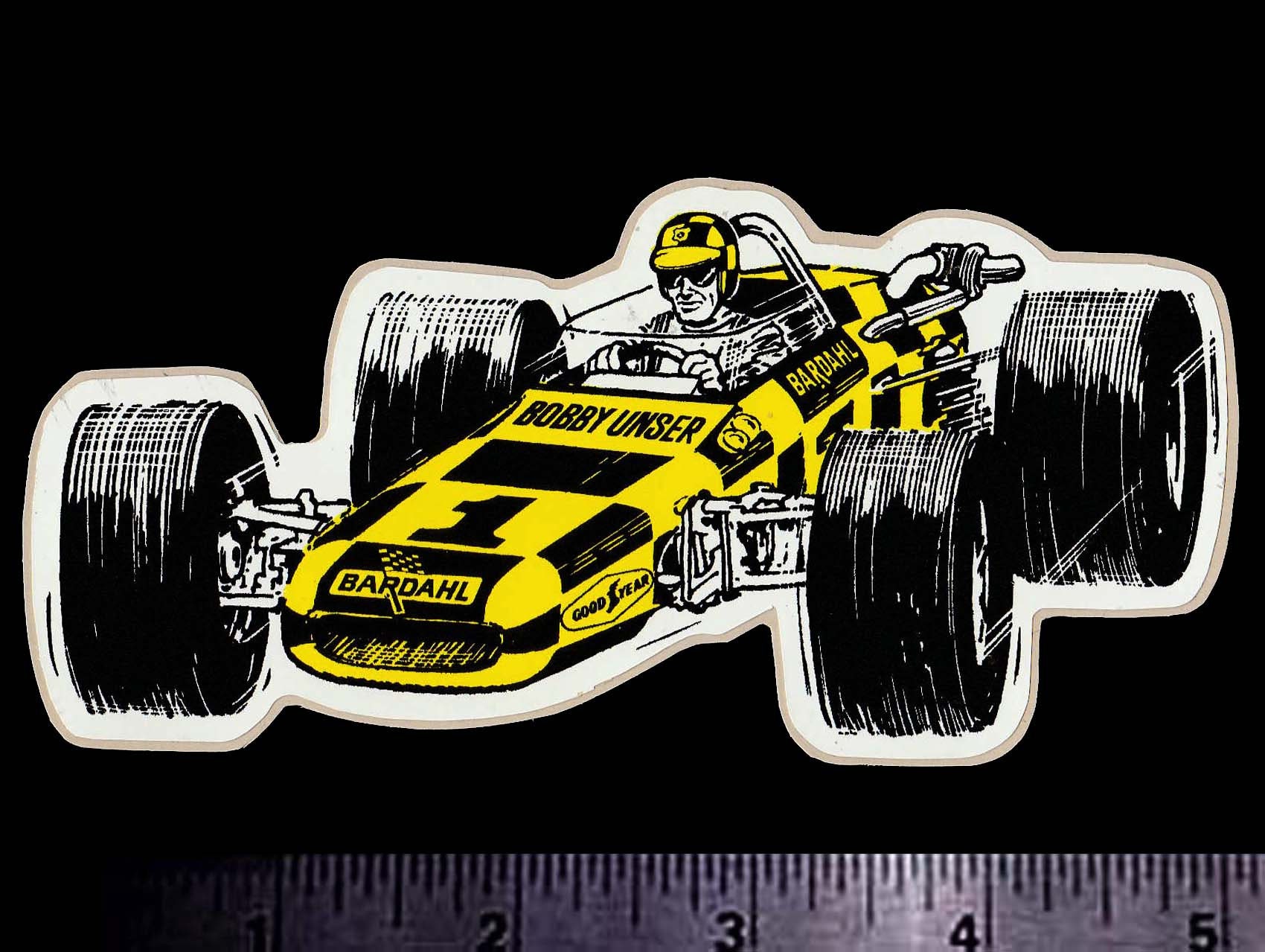 BARDAHL Bobby Unser Indy 500 - Original Vintage 1960's Racing Decal ...