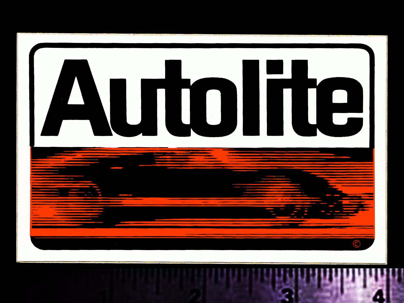 AUTOLITE Original Vintage 1960's 70s Racing Decal/sticker Ford Mustang ...