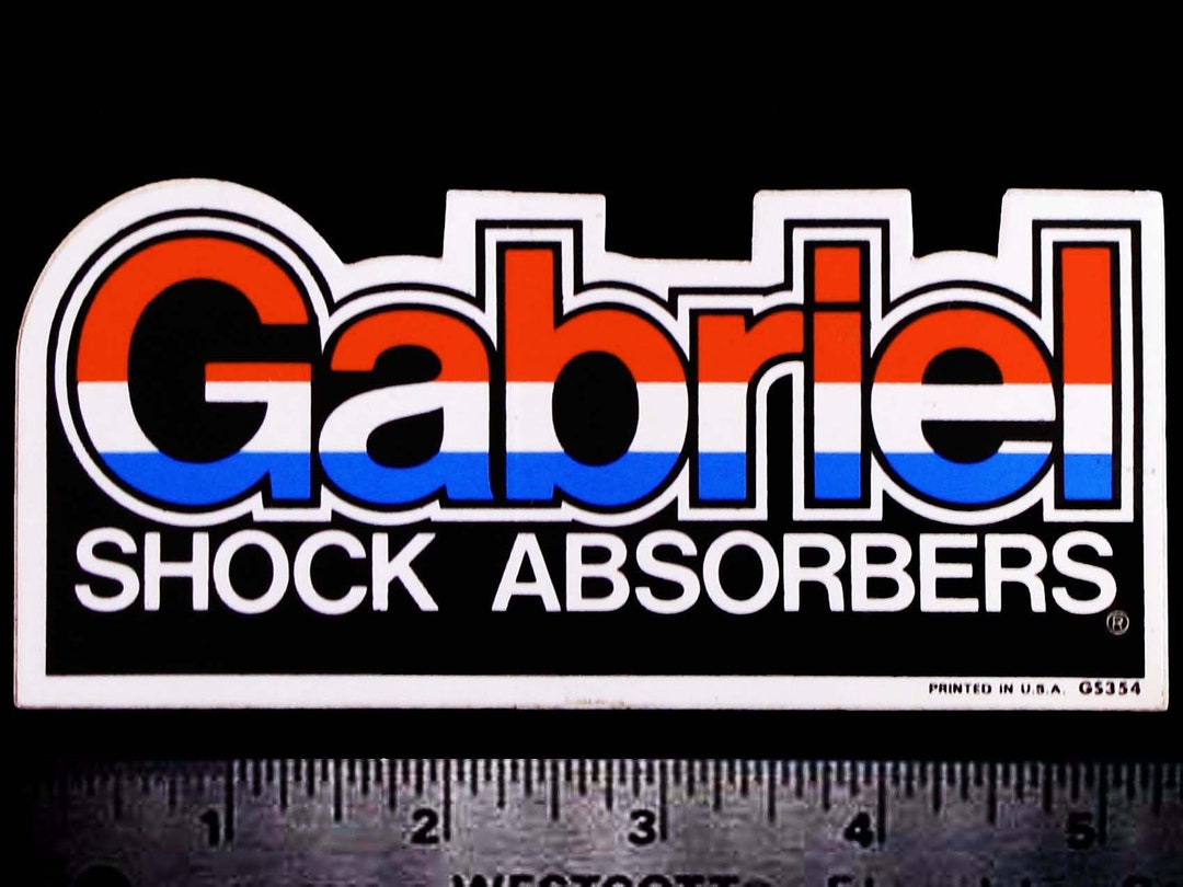 GABRIEL Shock Absorbers - Original Vintage 1960's 70's Racing Decal ...