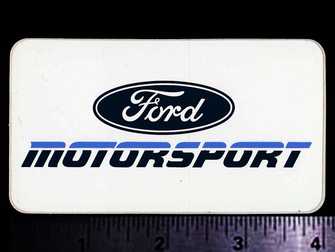 FORD Motorsport - Original Vintage 1970's 80's Racing Decal/sticker ...