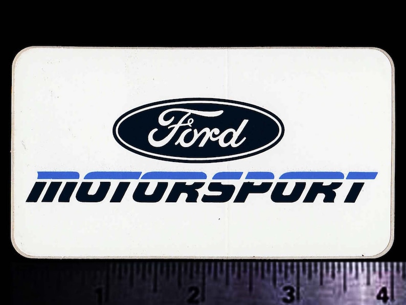 FORD Motorsport - Original Vintage 1970's 80's Racing Decal/sticker ...