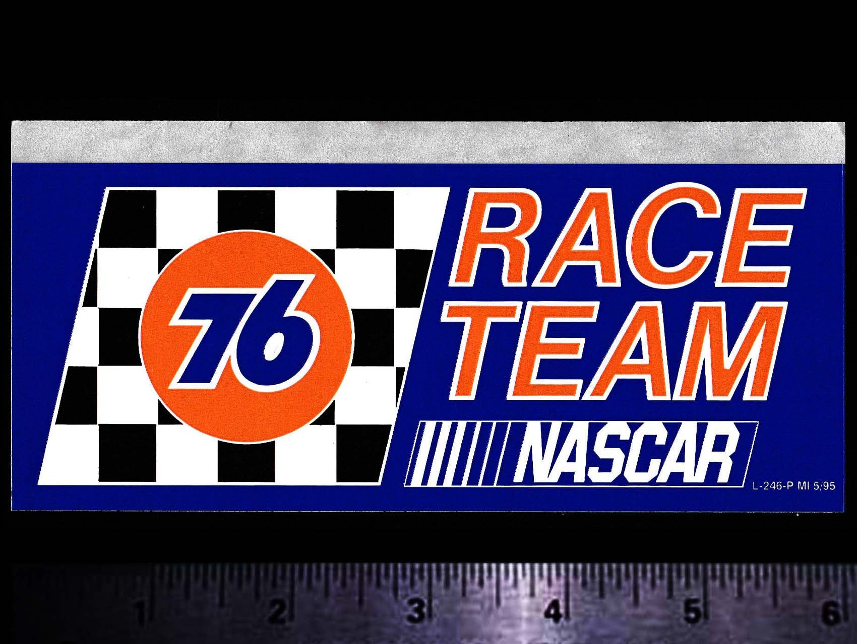 UNION 76 Race Team NASCAR - Original Vintage Racing Decal/sticker Hot ...