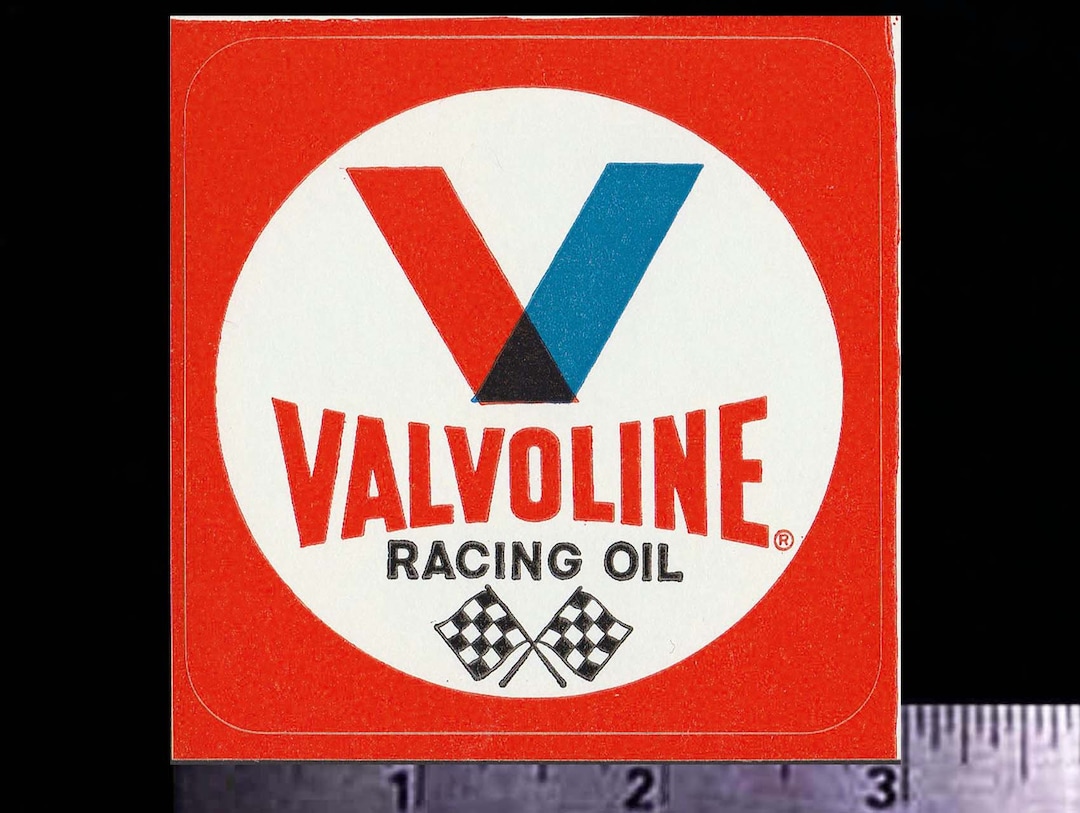 VALVOLINE Racing Oil - Original Vintage 1960's 70's Decal/sticker - 3 X ...