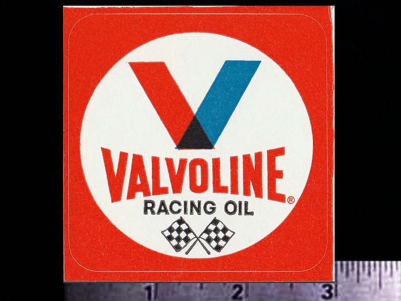 VALVOLINE Racing Oil - Original Vintage 1960's 70's Decal/sticker - 3 X ...