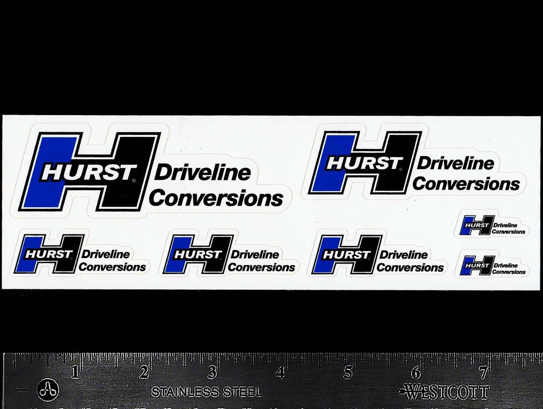 HURST Driveline Conversions - Original Racing Decal/sticker Sheet With ...