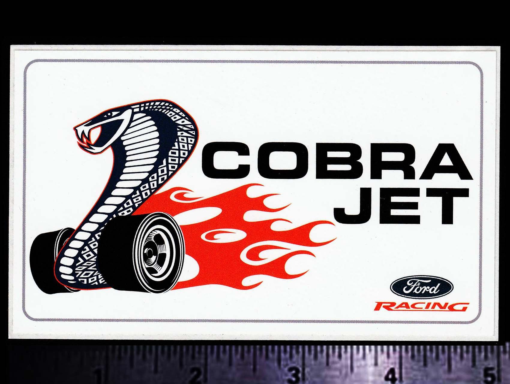 COBRA JET Ford Racing - Original Vintage Racing Decal/sticker - Shelby ...