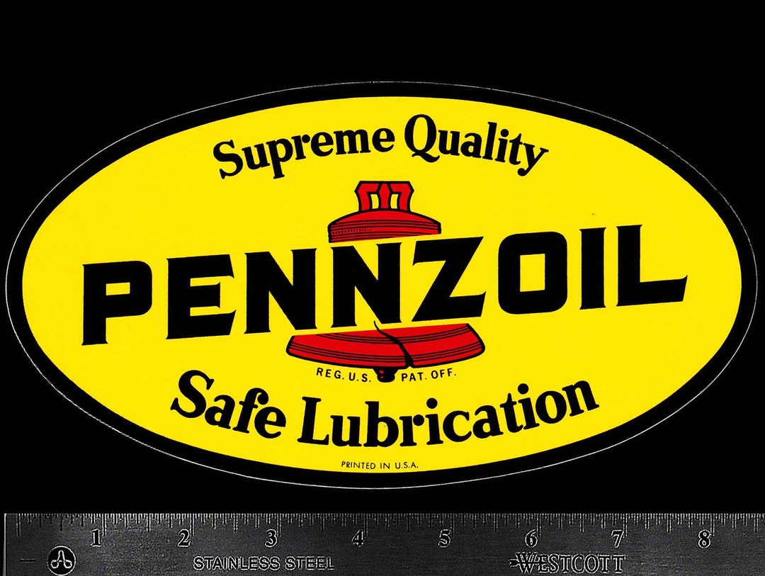 PENNZOIL - Original Vintage 1960's 70's Racing Decal/sticker - 8.50 ...