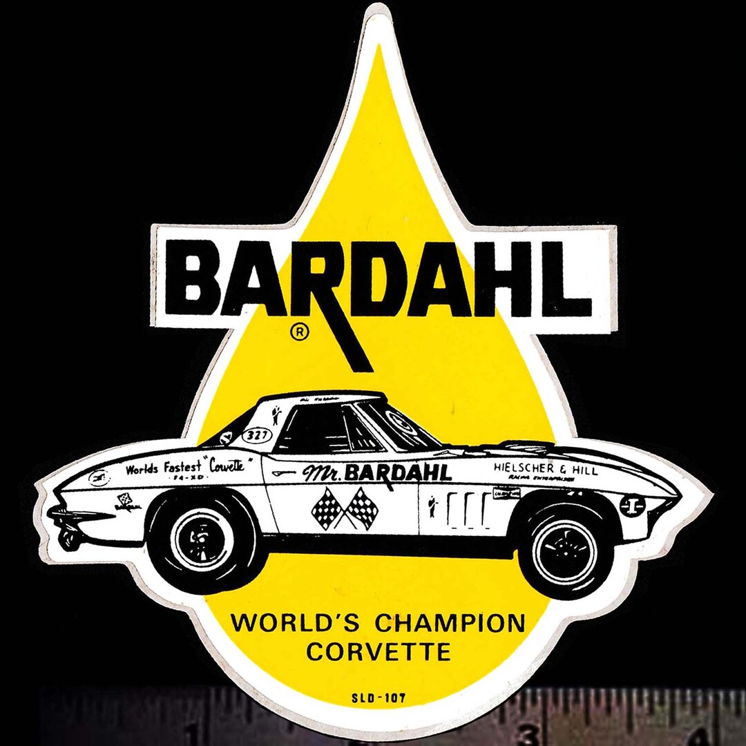 BARDAHL Bill Hielscher World's Champion 1965 Corvette - Original ...