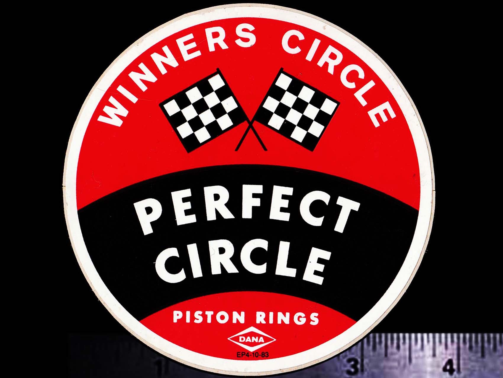 PERFECT CIRCLE Piston Rings - Original Vintage 1960's 70's Racing Decal ...