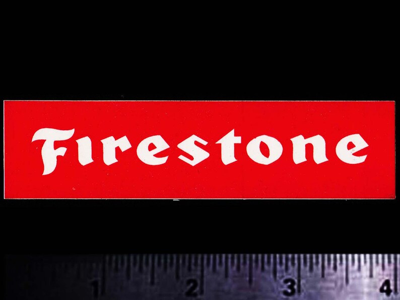 FIRESTONE Tires - Original Vintage 1970's 80's Racing Decal/sticker - 4 ...