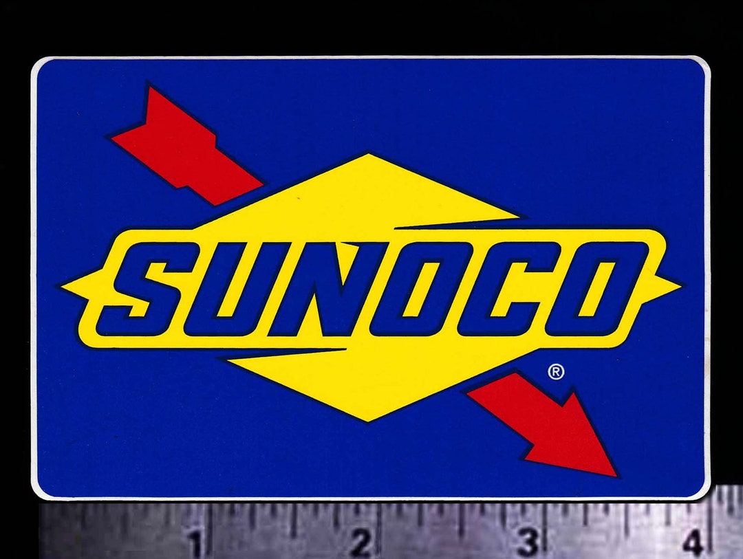 SUNOCO - Original Vintage Racing Decal/sticker - NASCAR - NHRA Indy 500 ...