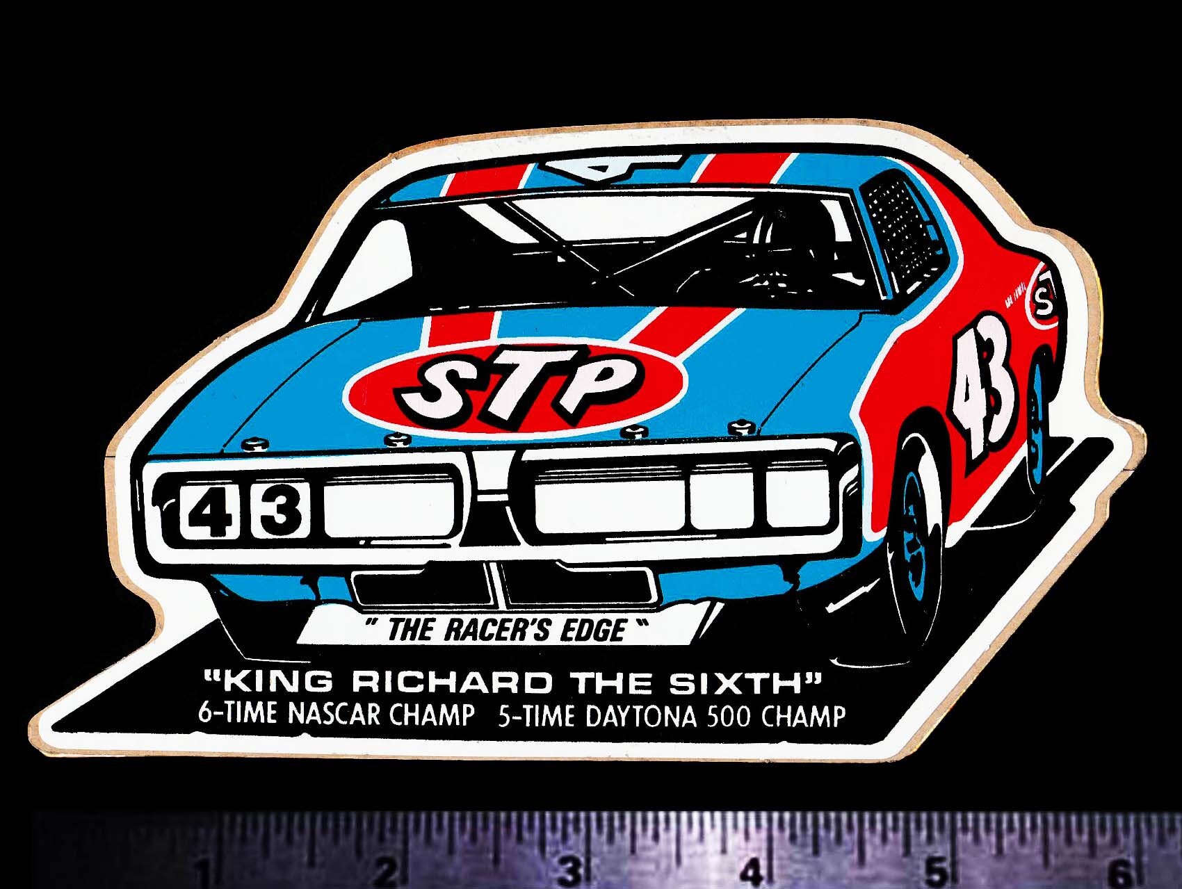 RICHARD PETTY Charger - Original Vintage Racing Decal/sticker STP ...