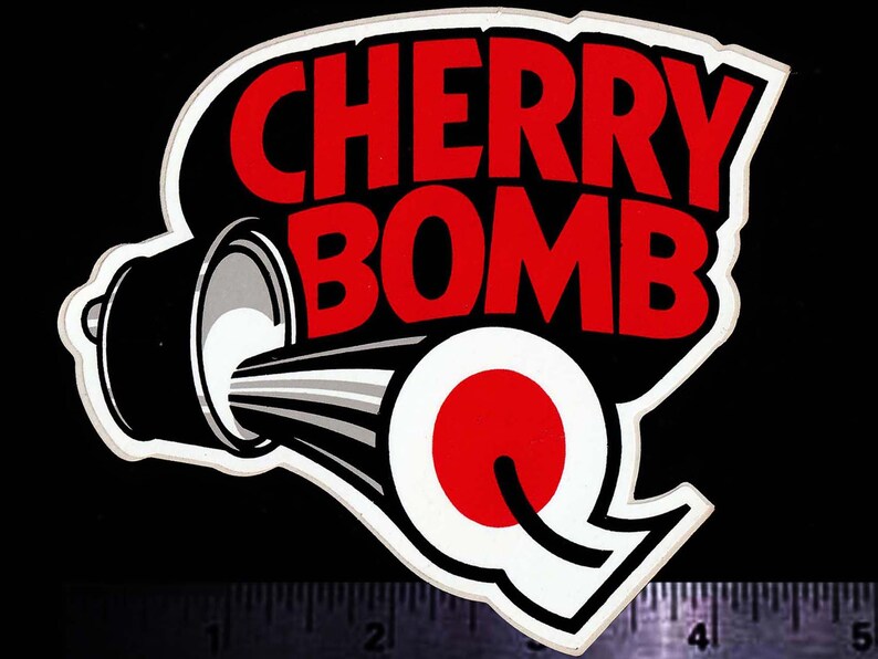 CHERRY BOMB Glasspack Mufflers - Original Vintage 1970's Racing Decal ...