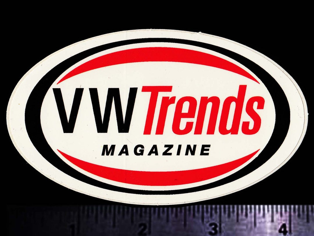 VW TRENDS Magazine - Original Vintage 1980's 90’s Racing Decal/sticker ...