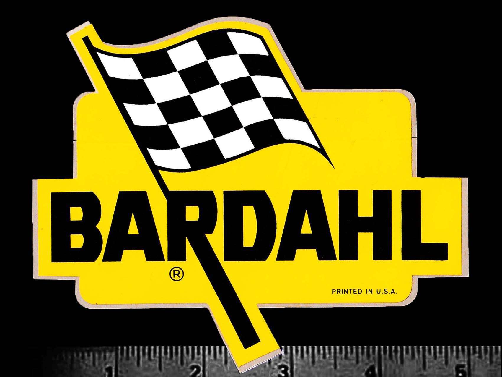 BARDAHL Flag - Original Vintage 1960's Racing Decal/sticker NHRA Nascar ...