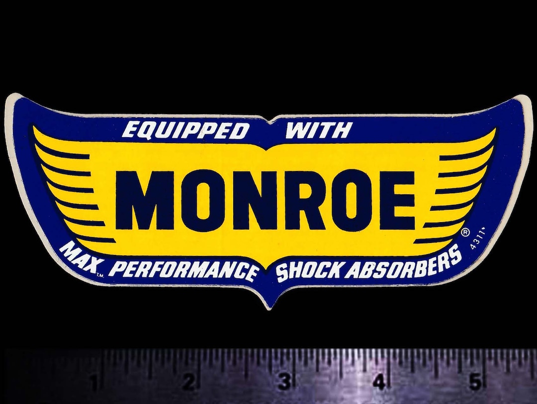 MONROE Shock Absorbers - Original Vintage 1960's 70’s Racing Decal ...