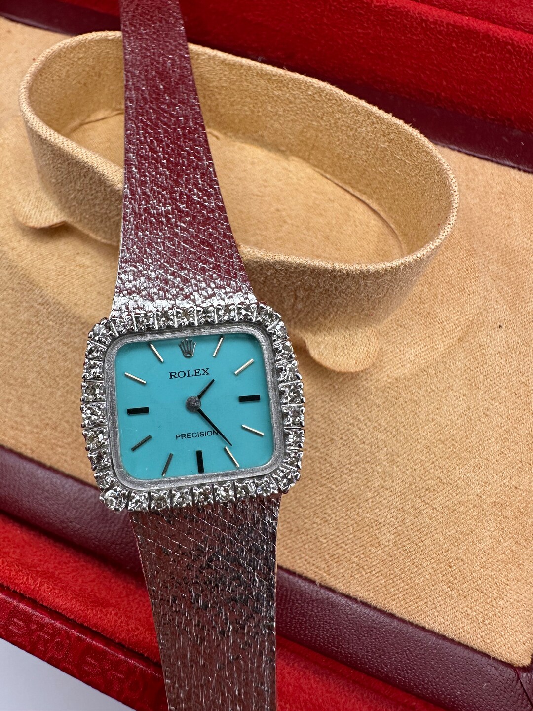 Rolex 18k White Gold Diamond Bezel - Etsy