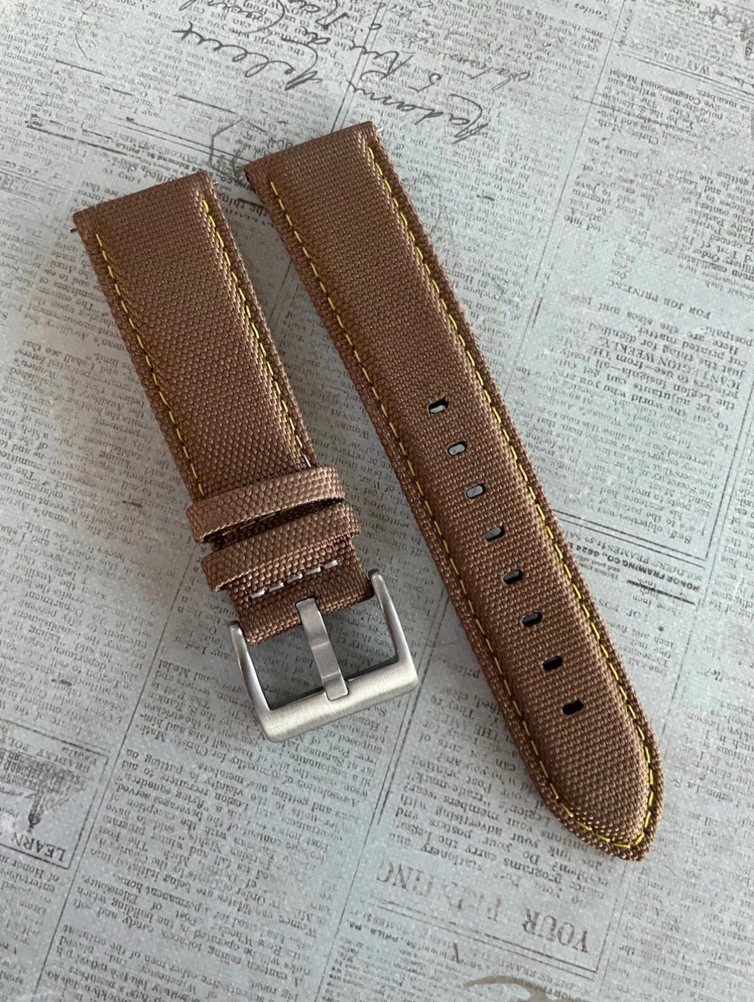 Sail Cloth Watch Strap 18mm With Buckle - Etsy