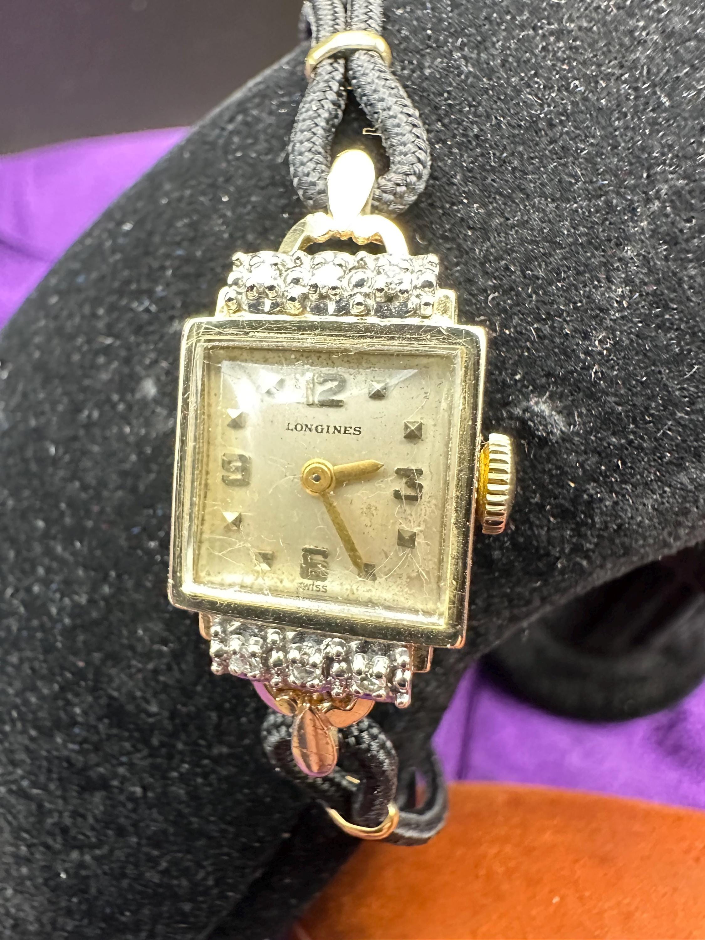 Longines 14k Solid Gold and Diamonds - Etsy