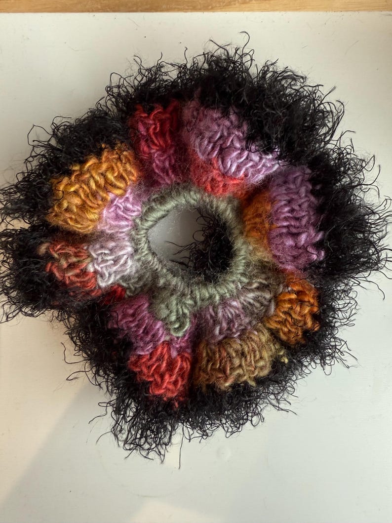 Variety of Handmade Crochet Jumbo Scrunchies - Etsy