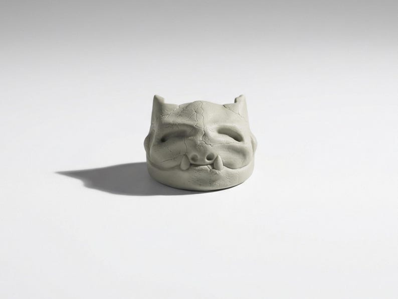 Snorlax Skull Phone Stand | Gamer Desk Accessory | Modern Desk Decor ...