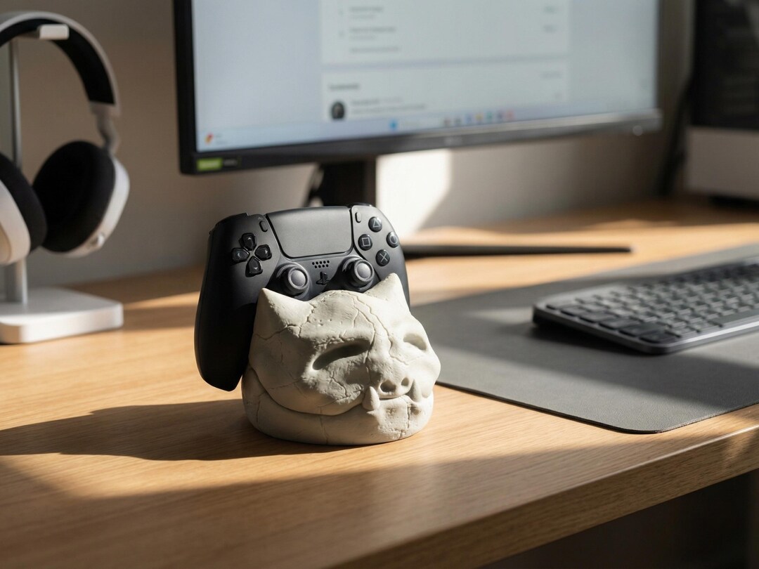 Snorlax Skull Controller Stand | Gaming Desk Display for PS5/XBOX - Etsy