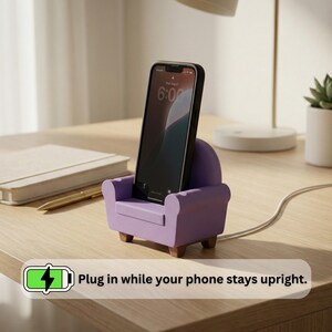 Couch Phone Stand, Cute Desk Accessory, Minimalist Home Decor, Case ...