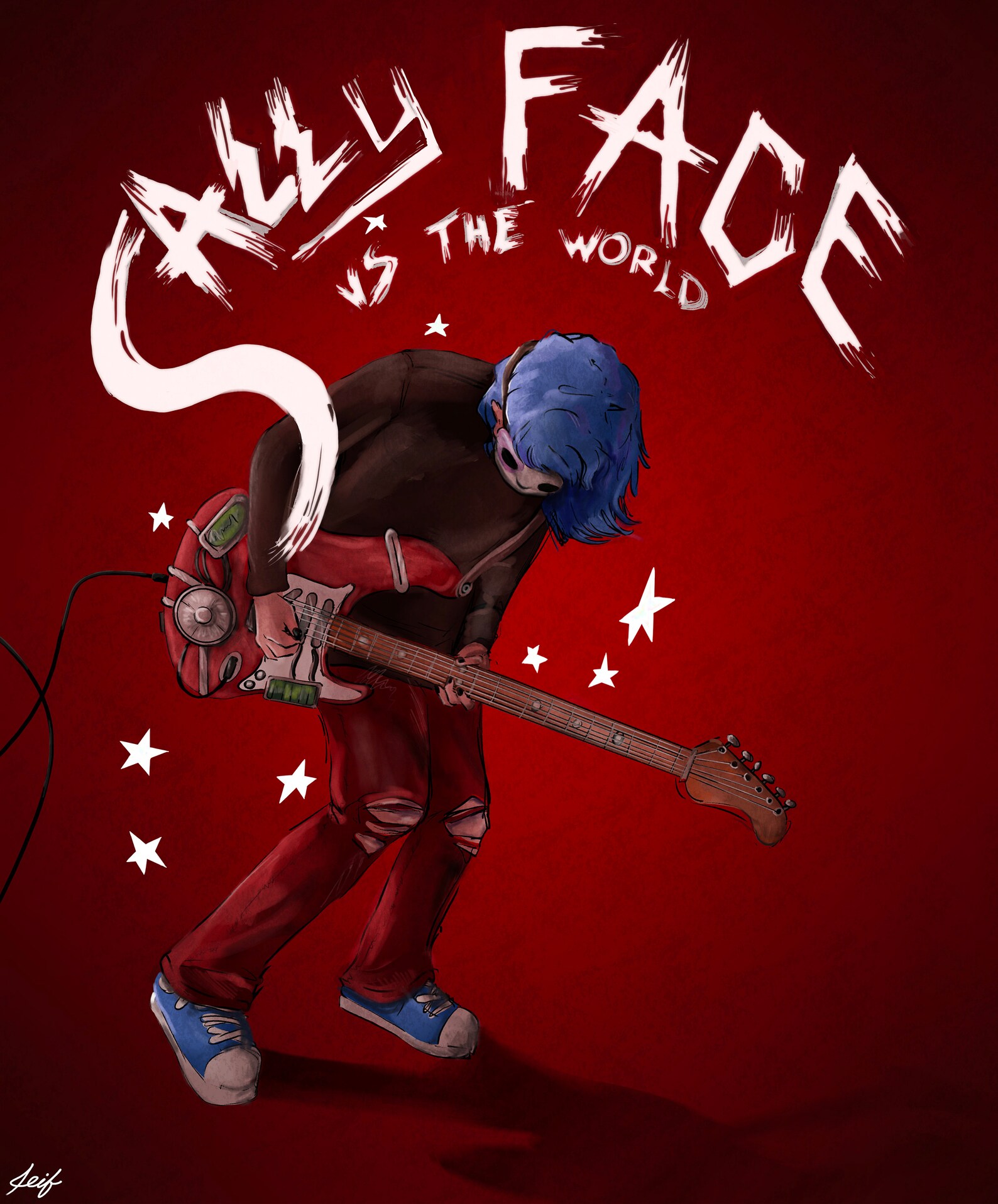 Sally Face in the Scott Pilgrim Vs the World Poster Digital Print - Etsy