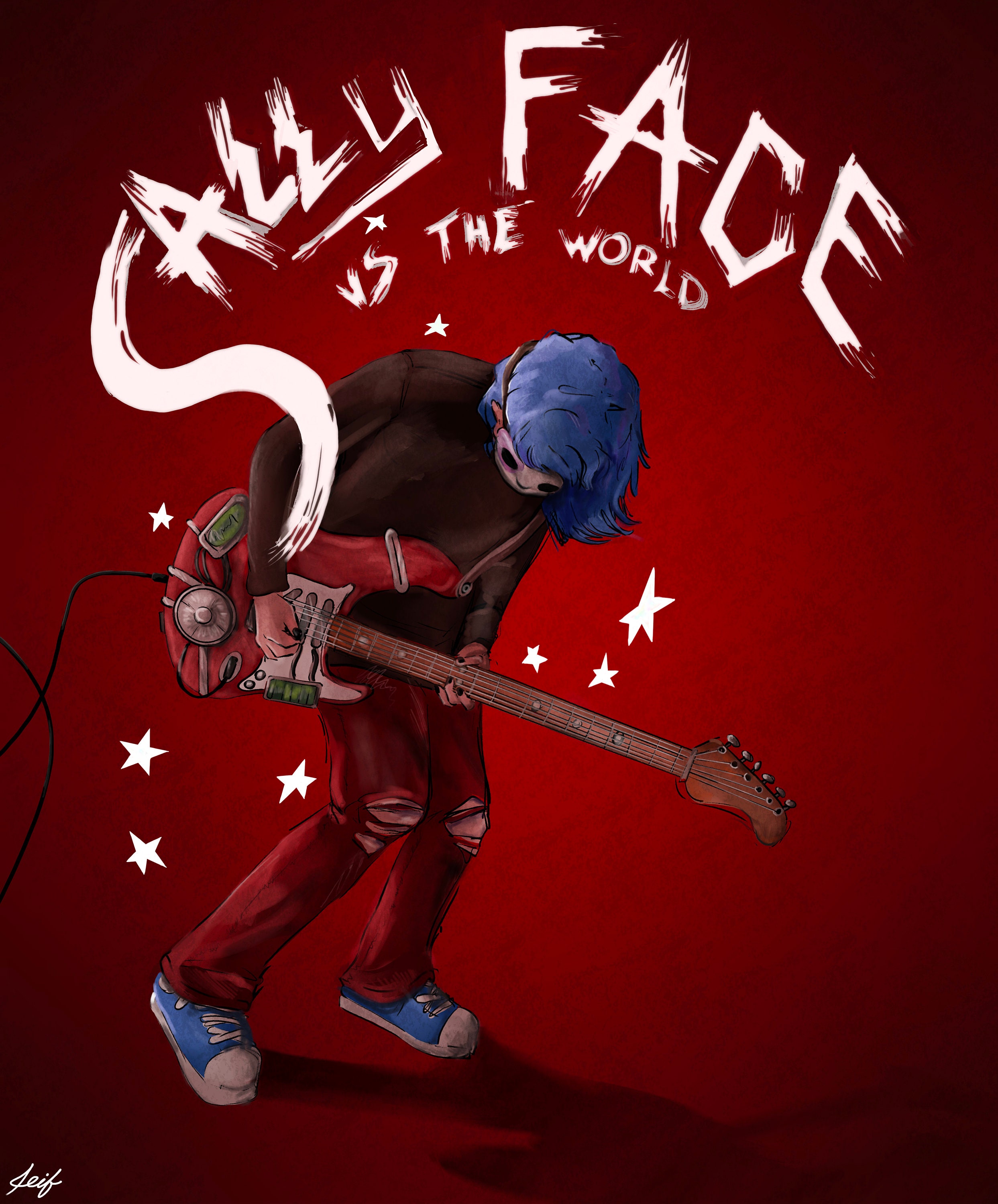 Sally Face in the Scott Pilgrim Vs the World Poster Digital Print - Etsy