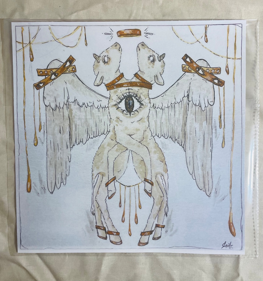 Biblically Accurate Angel Sheep Watercolor Print - Etsy