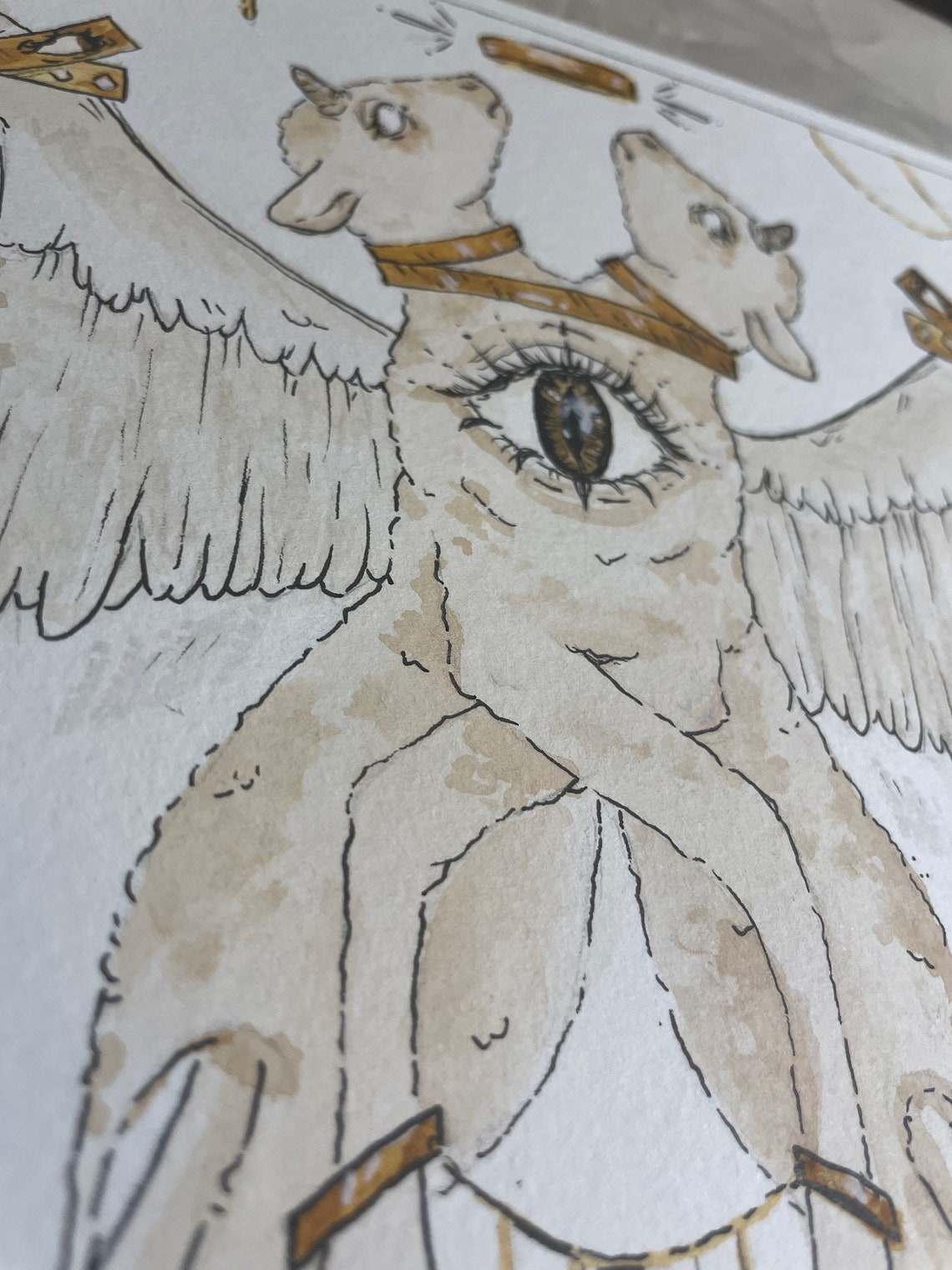 Biblically Accurate Angel Sheep Watercolor Print - Etsy