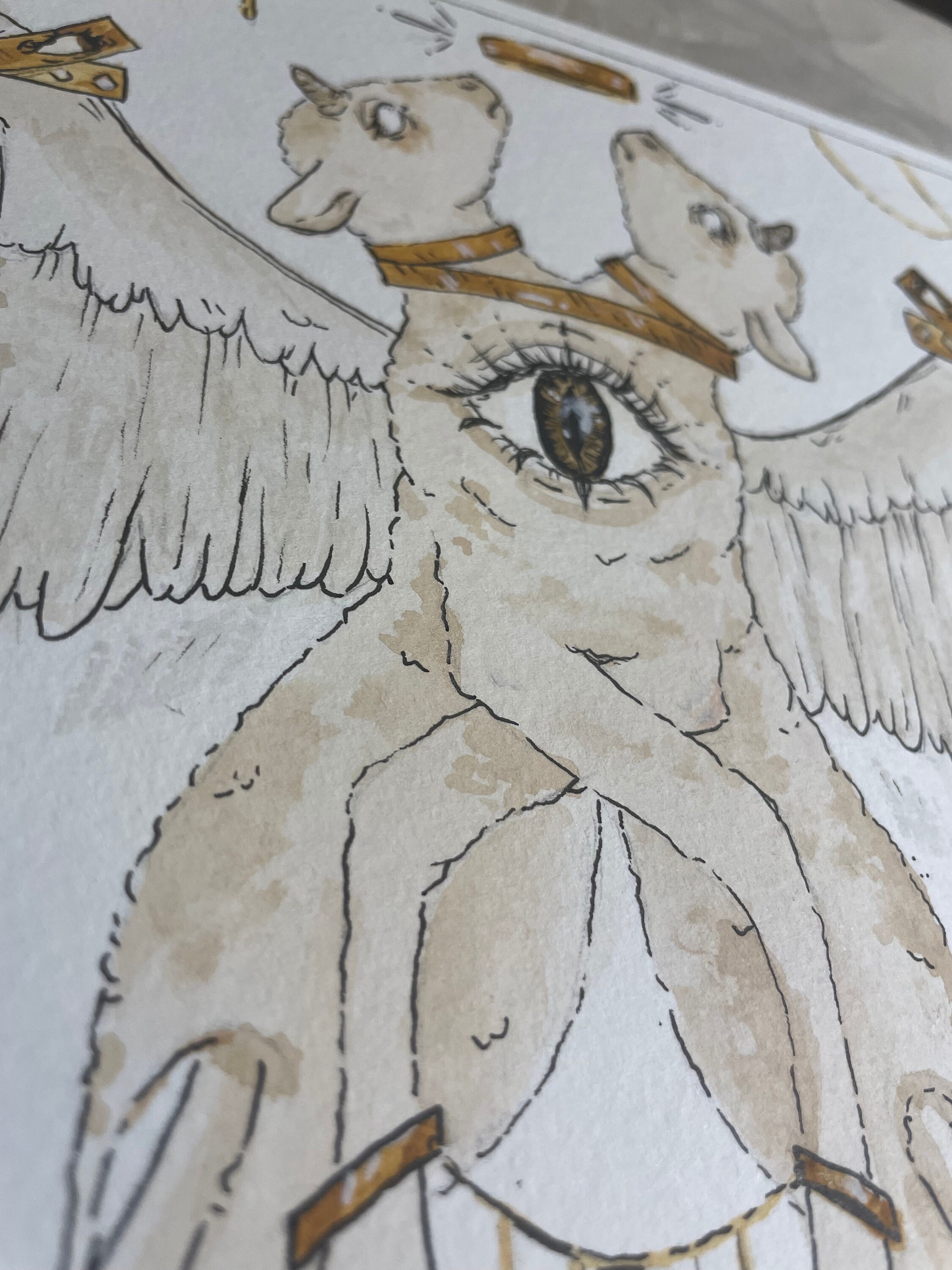 Biblically Accurate Angel Sheep Watercolor Print - Etsy