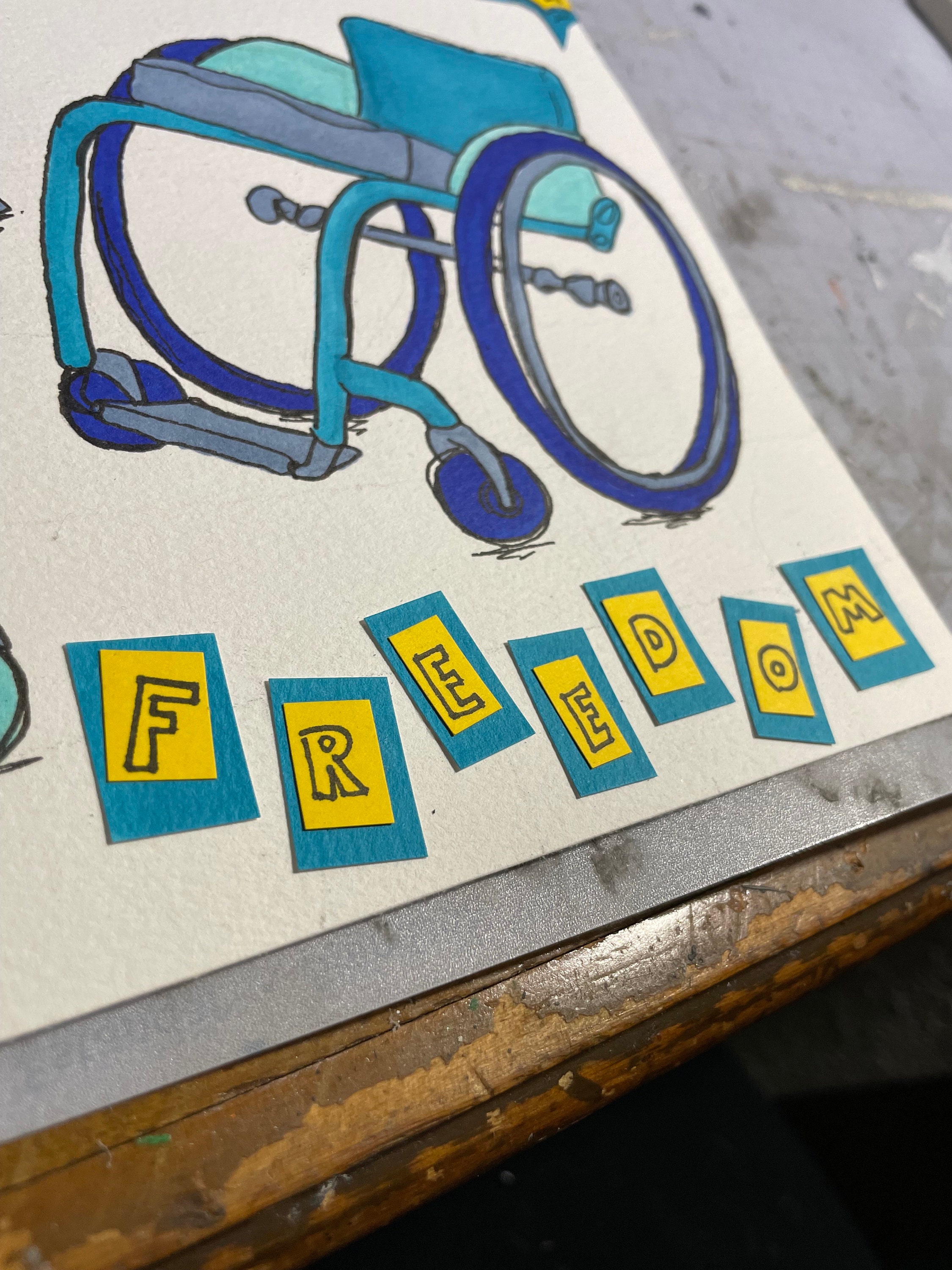 Mobility Aids Are Freedom - Original - Etsy