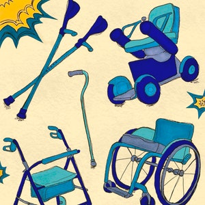 Mobility Aids Are Freedom - Original - Etsy