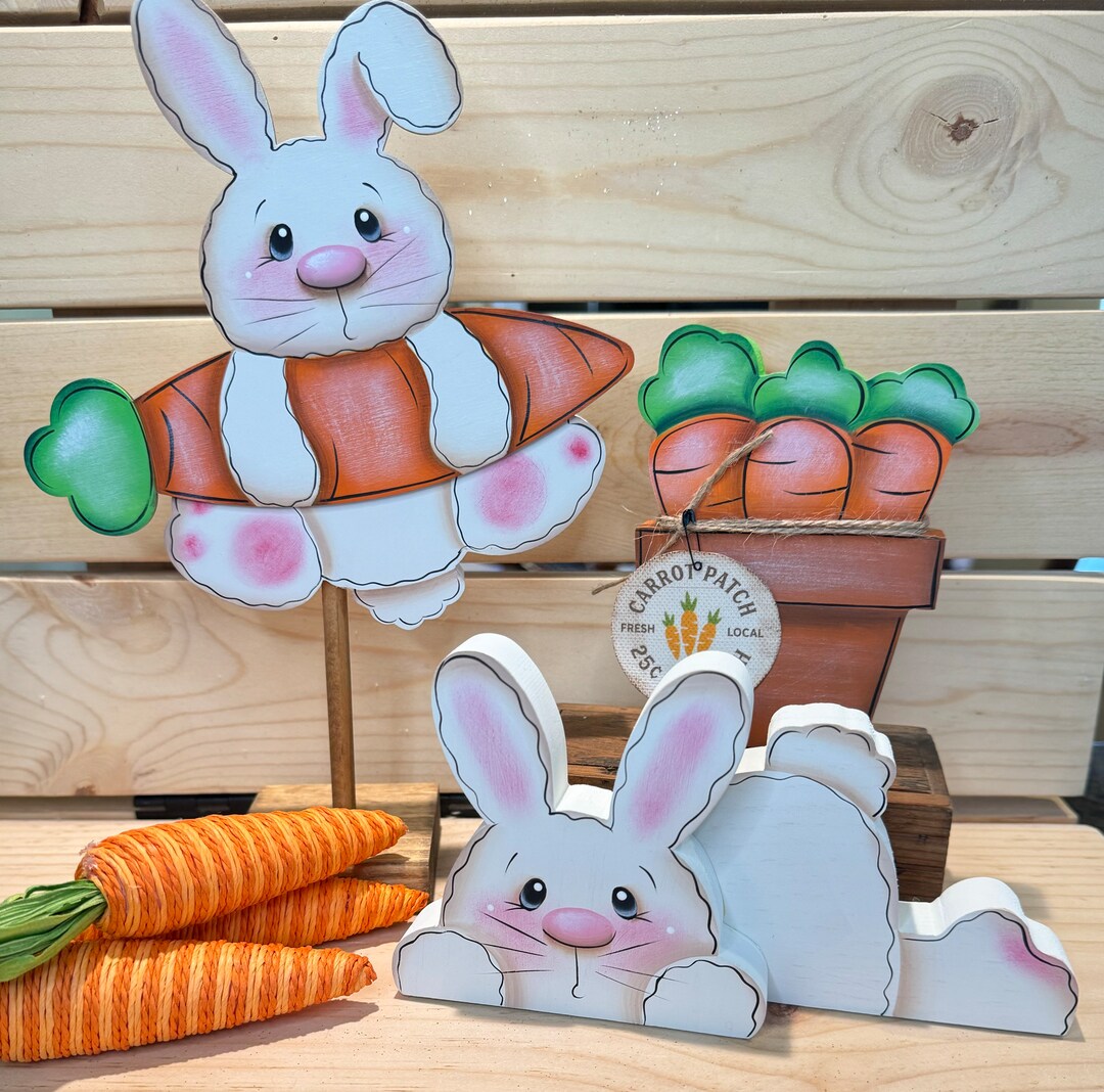 Bunny Carrot Patch Digital Download - Etsy