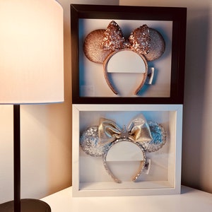 Disney Ears Glass Display, Minnie Ears Wall Holder, Disney Decor ...