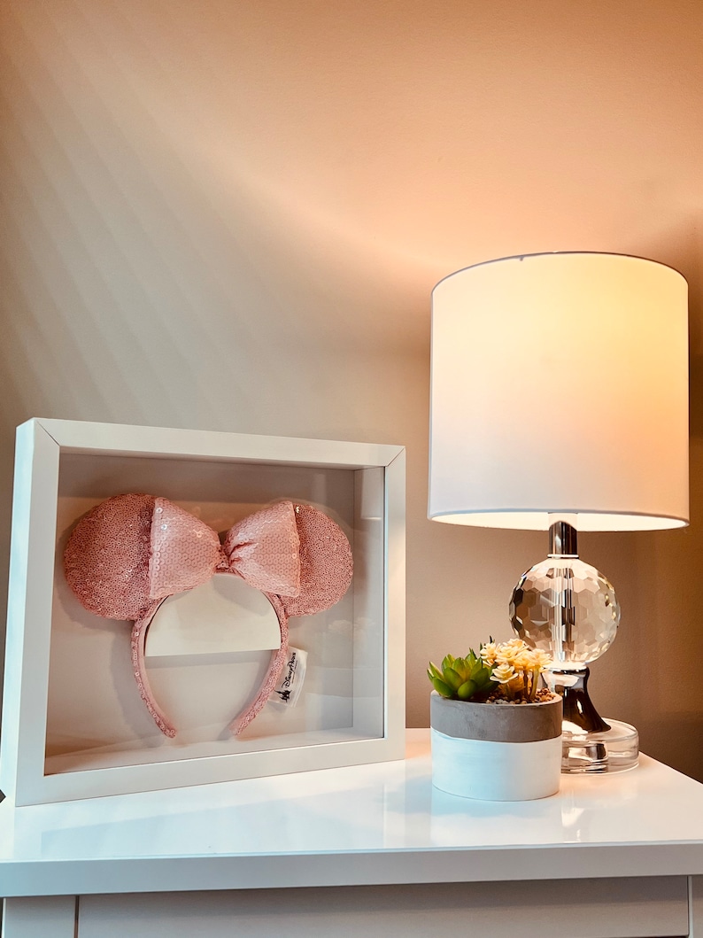Disney Ears Glass Display Minnie Ears Wall Holder Disney - Etsy