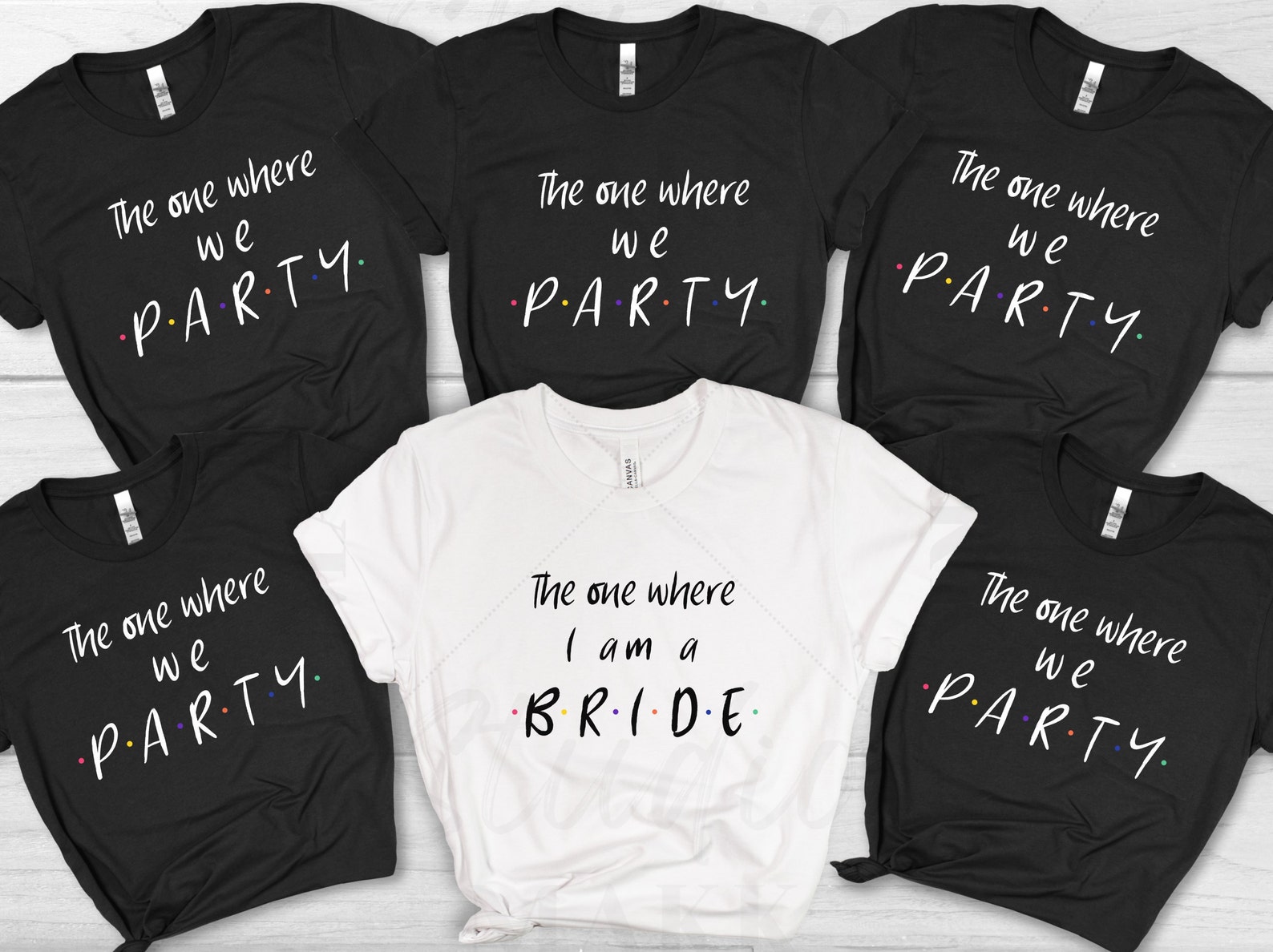 The One Where I Am the Bride, Bachelorette Tshirts, Friends Theme ...