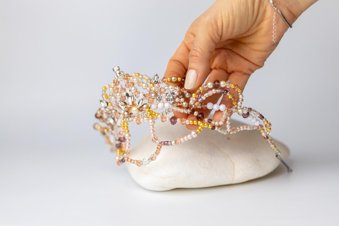 Golden Ballet Tiara With Crystals | Ballerina Crown | Dancer Hair ...