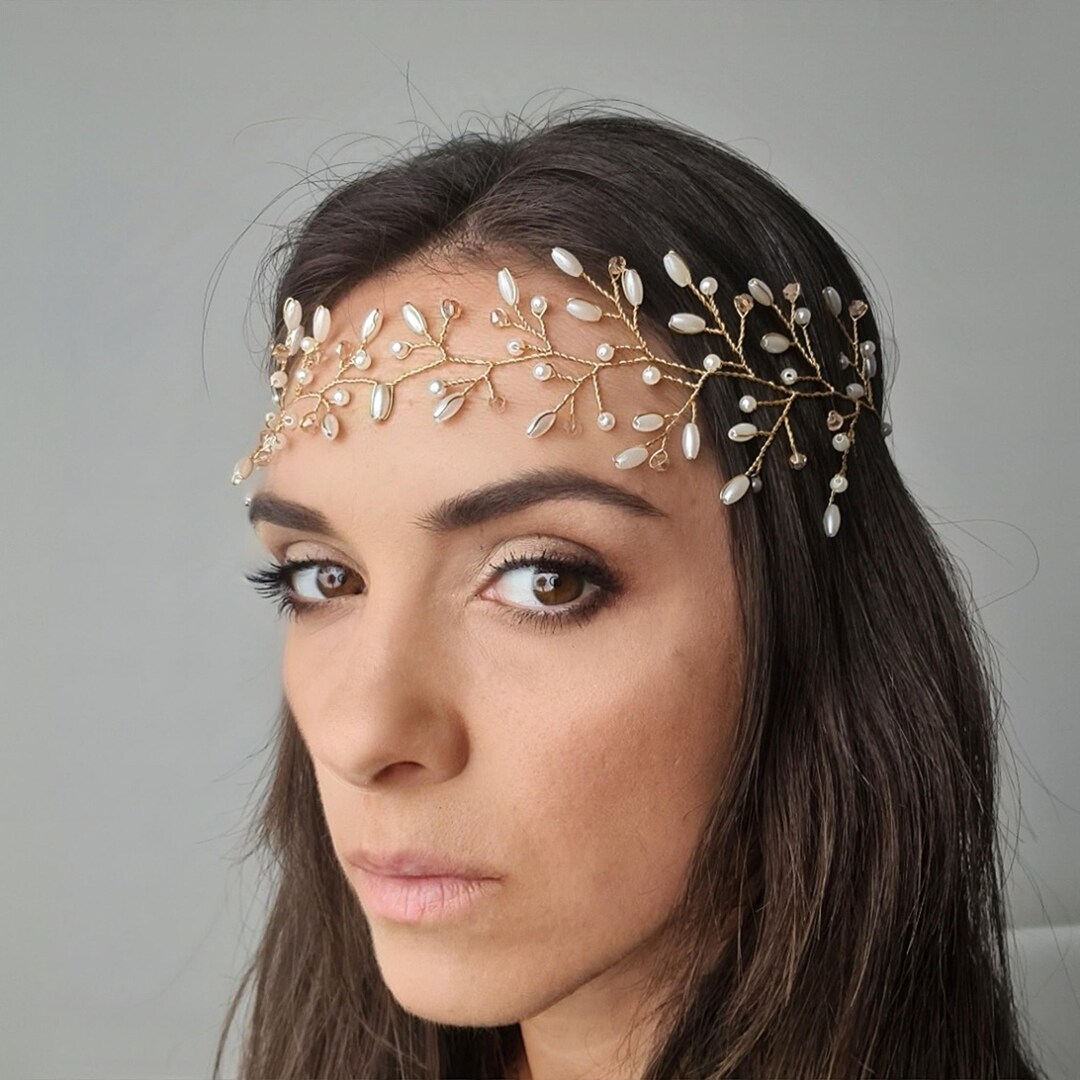 Elven Bridal Crown – Farytale Wedding Headpiece – Romantic Wedding Boho ...